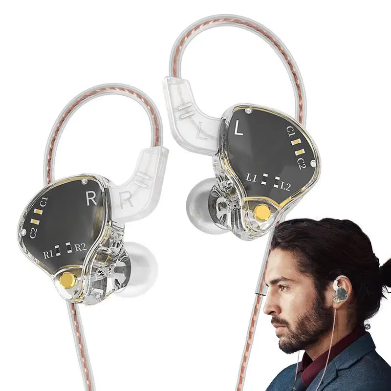 Wired-Earbuds-Wired-Monitor-In-Ear-Headphones-Earbuds-Portable-Noise ...