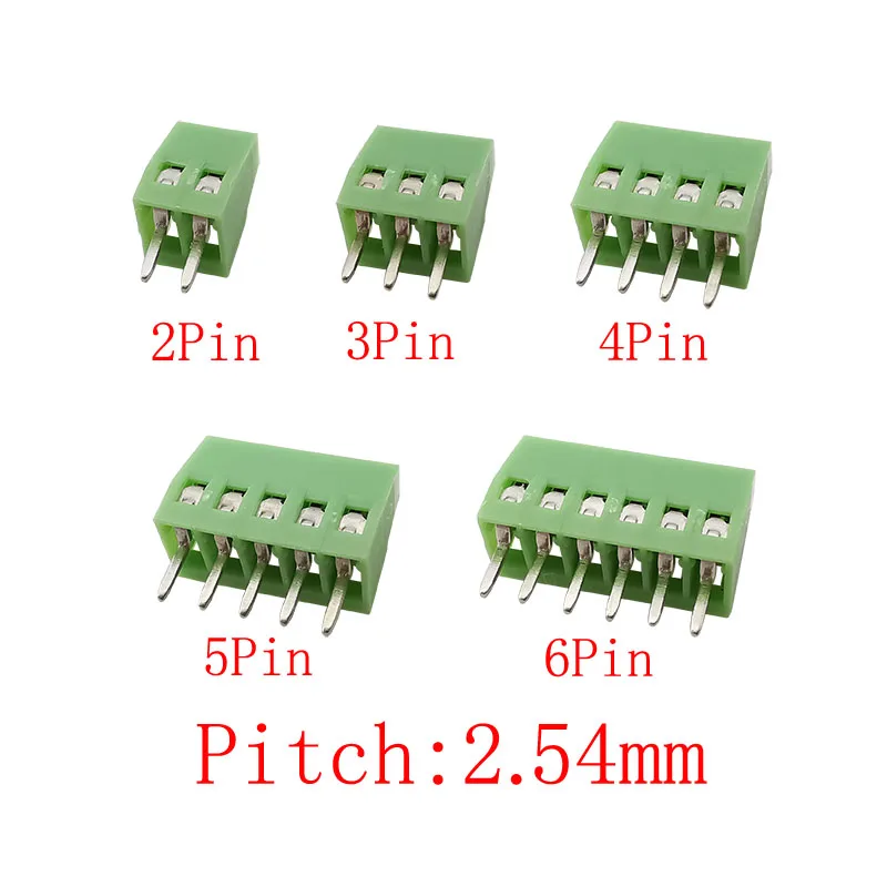 5-10Pcs-Mini-Pitch-2-54mm-PCB-Screw-Terminal-Block-Connector-For-26 ...