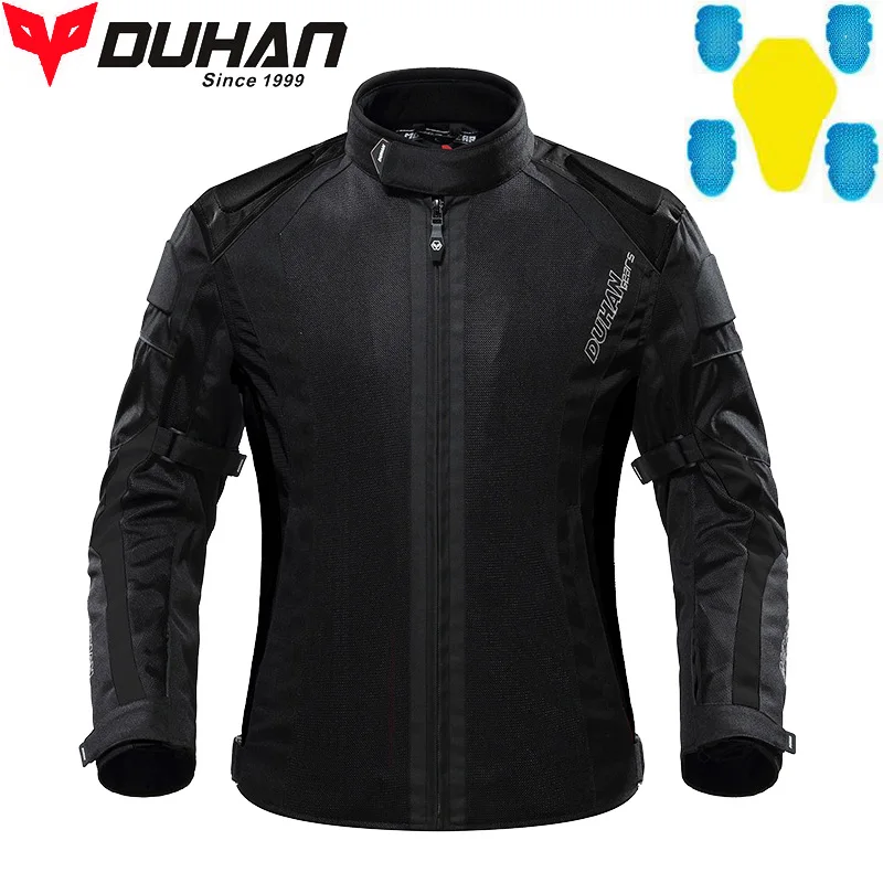 Man DUHAN Summer Mesh Breathable Motorcycle Jacket Jaquetas Men's ...