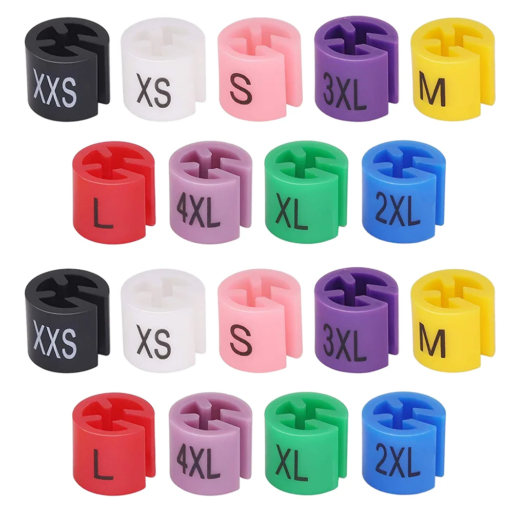 180Pcs-Plastic-Clothes-Hanger-Size-Markers-Color-Coding-Hanger-Sizes ...