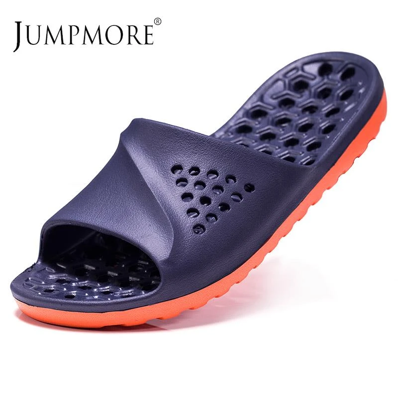 Mens Badslippers Casual Non-slip Slides Summer Massage Flip Flops ...
