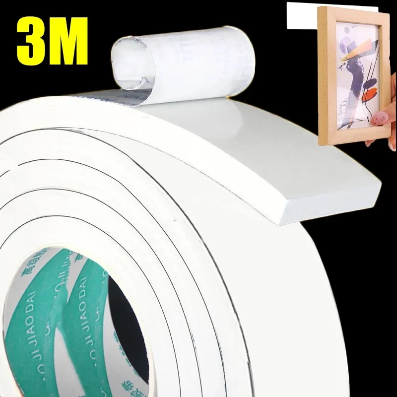 White-Sponge-Double-Sided-Foam-Adhesive-Tapes-for-Mounting-Fixing-Pad-Sticky-30mm-20mm-Width ...