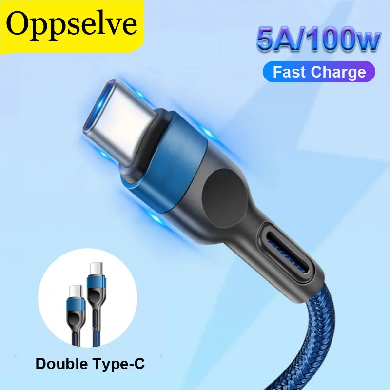 Cable Charger Usb C Double | Double Usb Type C Cable | Cable Double ...