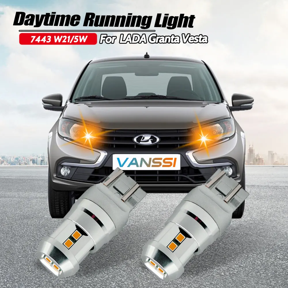 VANSSI-2Pcs-T20-W21-5W-7443-Srck-LED-Bulb-for-LADA-Vesta-Granta-Daytime ...
