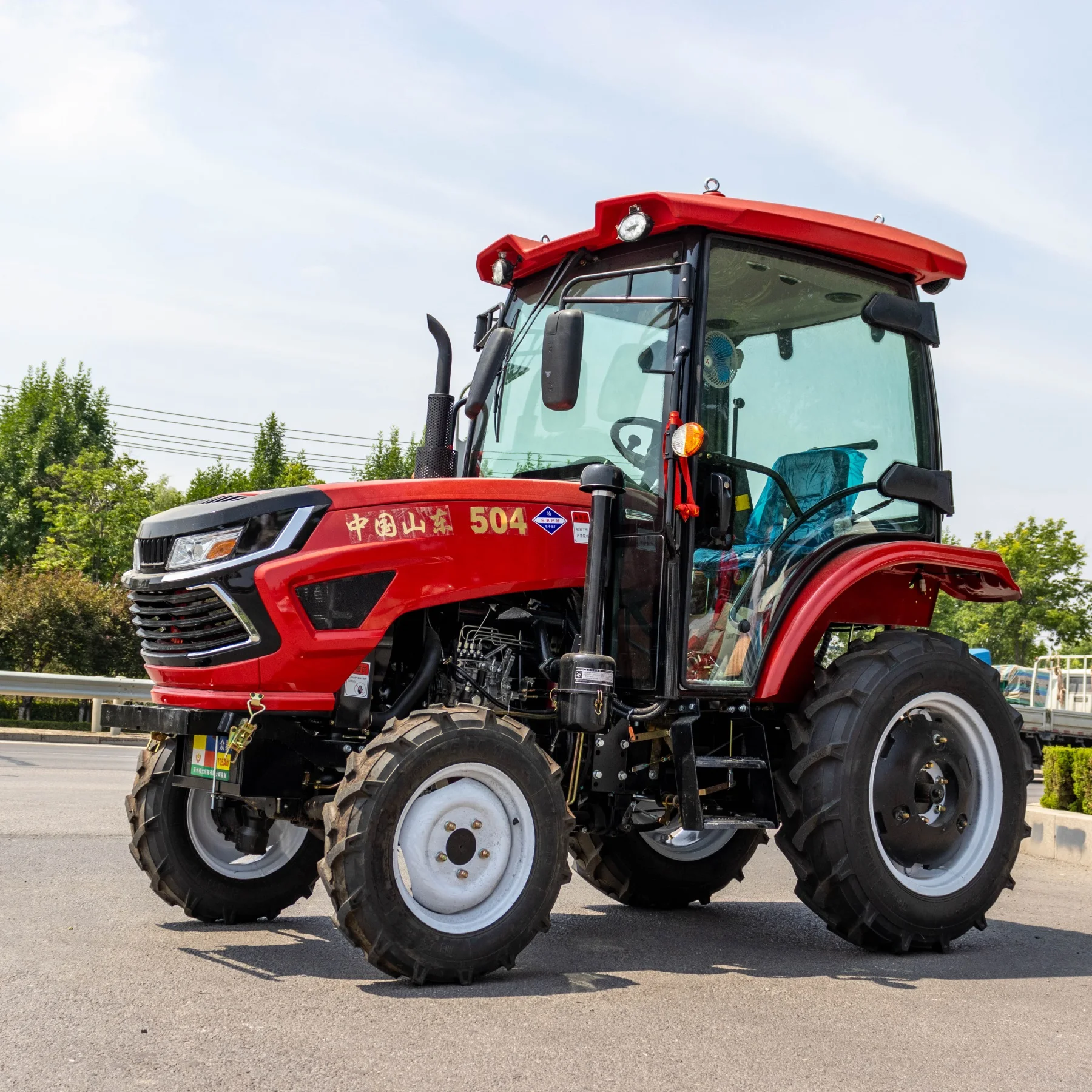 Tractor-de-rueda-con-arado-rotativo-granja-huerto-campo-de-arroz-Mini ...