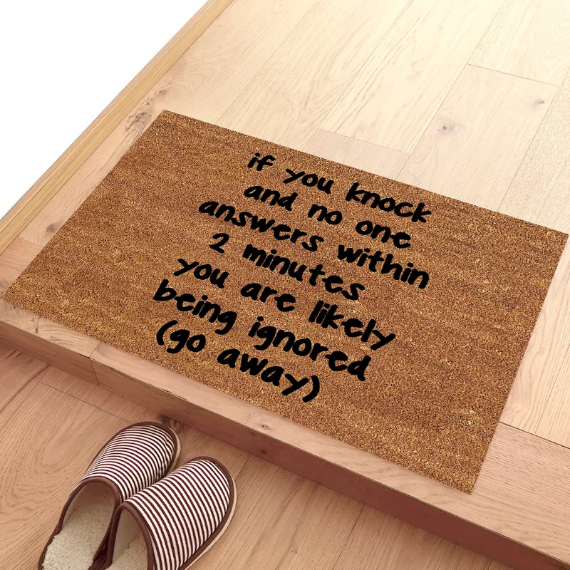 Doormat-IF-YOU-KNOCK-AND-NO-ONE-Rug-Non-Slip-Carpet-Anti-Slip-Living ...