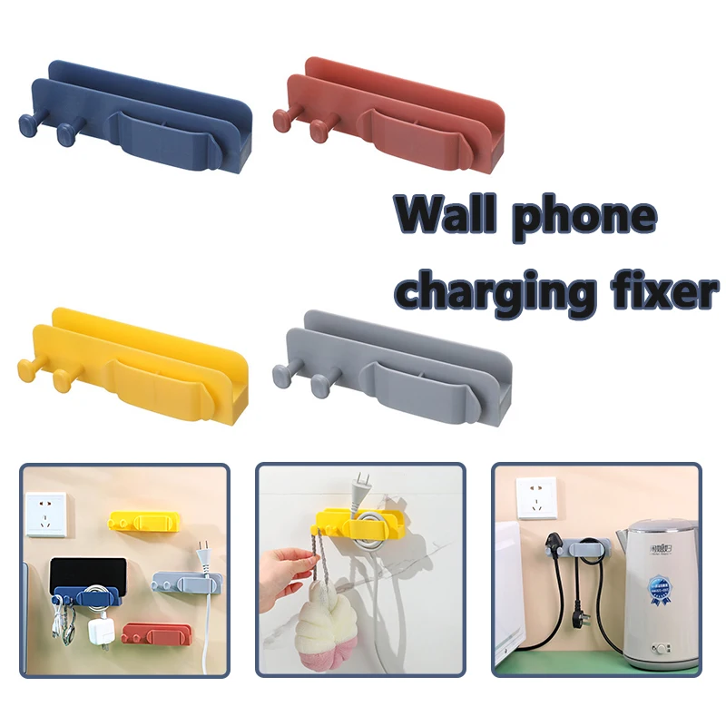 2-PCS-Charging-Plug-Fixer-Wall-Cable-Manager-Wire-Fixing-Clip-No-Hole ...