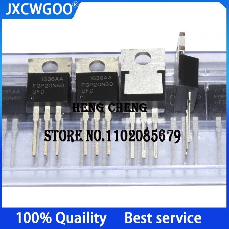 10PCS-100-New-Original-FGP20N60UFDTU-FGP20N60UFD-FGP20N60-TO-220-IGBT ...