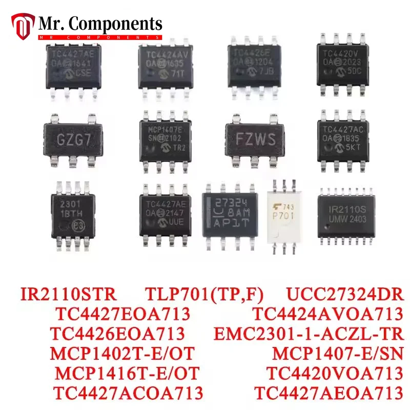 1PCS MCP1402T GZG7 MCP1407 MCP1416T FZWS TC4424AV TC4427E TC4426E ...