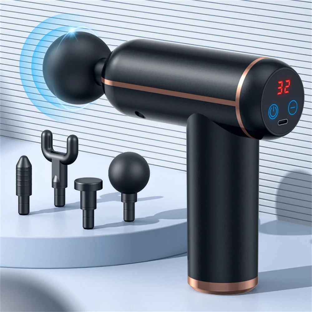 Portable-Fascia-Gun-Vibration-Massage-Gun-Percussion-Pistol-Massager ...