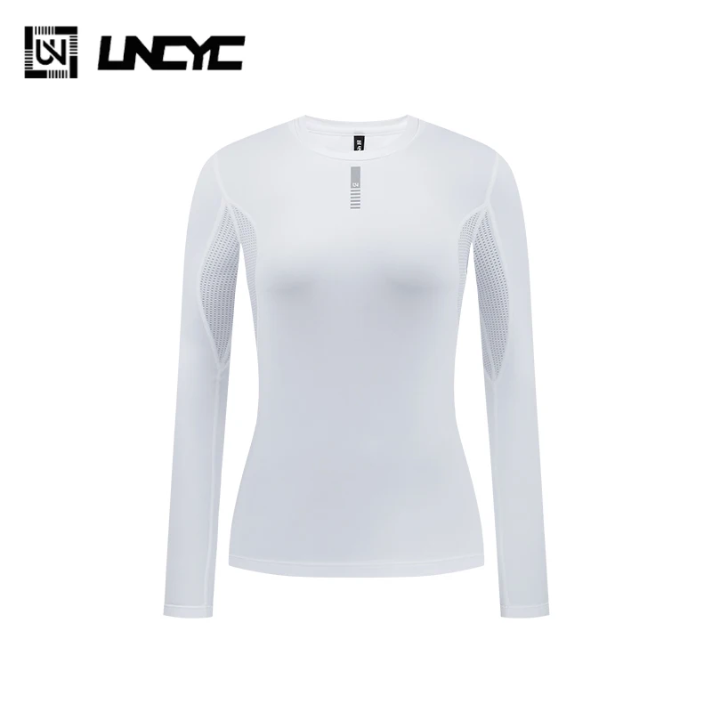 UNCYC Winter Women's Cycling Base Layers Black White Thermal Fleece ...