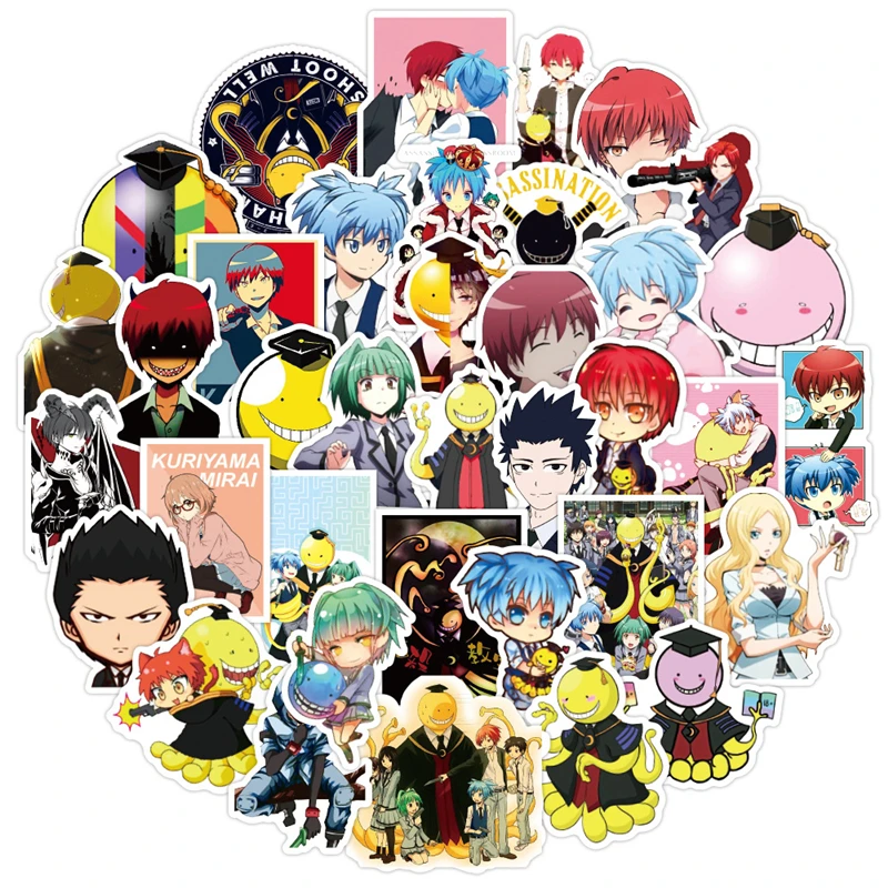 Cartoon-Anime-Kawaii-Assassination-Classroom-Stickers-for-Laptop ...