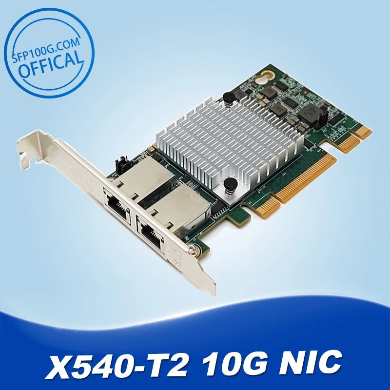 Intel X540 T2 100M/1G/10G RJ45 compatibile con pci e X8, X16 slot ...