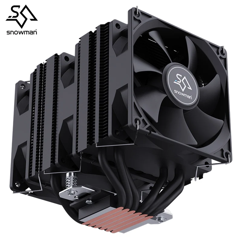 SNOWMAN-MX6-Air-CPU-Cooler-6-Heat-Pipes-4-Pin-PWM-RGB-PC-Cooling-Fan ...