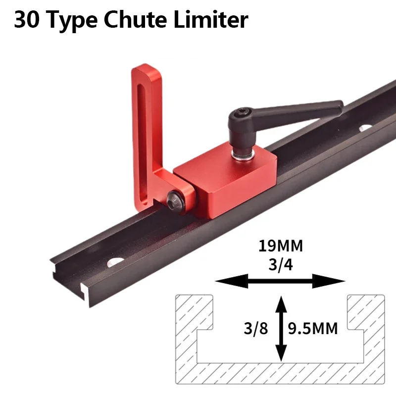 30-Type-Chute-Limiter-Woodworking-T-Slot-Stopper-Miter-Gauge-Fence ...