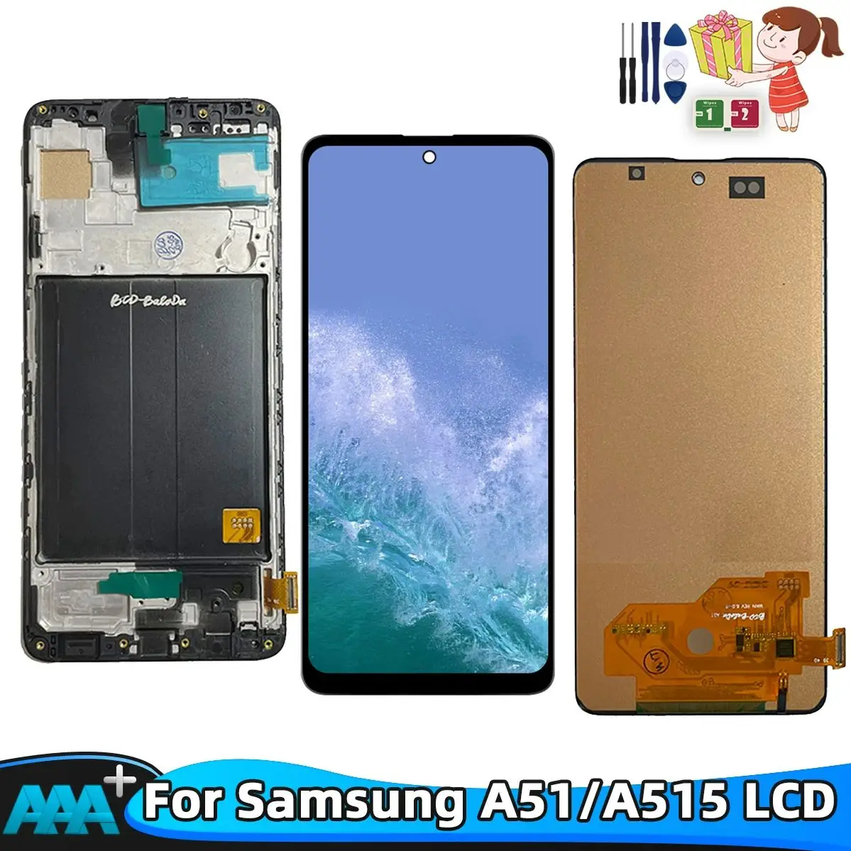 6-5-Super-AMOLED-LCD-For-Samsung-Galaxy-A51-LCD-Display-Touch-Screen-Digitizer-Assembly ...