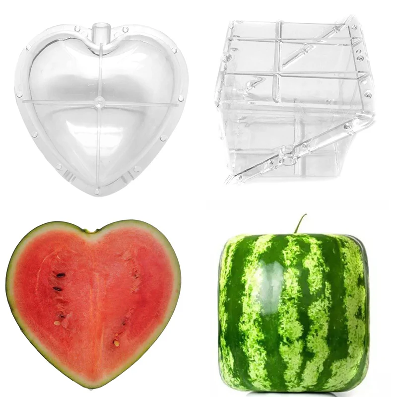 Square Heart Watermelon Mold Garden Fruit Growth Forming Shaping Mould ...