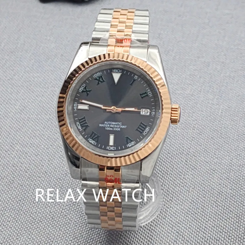 36mm-39mm-Sapphire-Glass-Log-Style-Stainless-Steel-Watch-Japanese-Nh35 ...