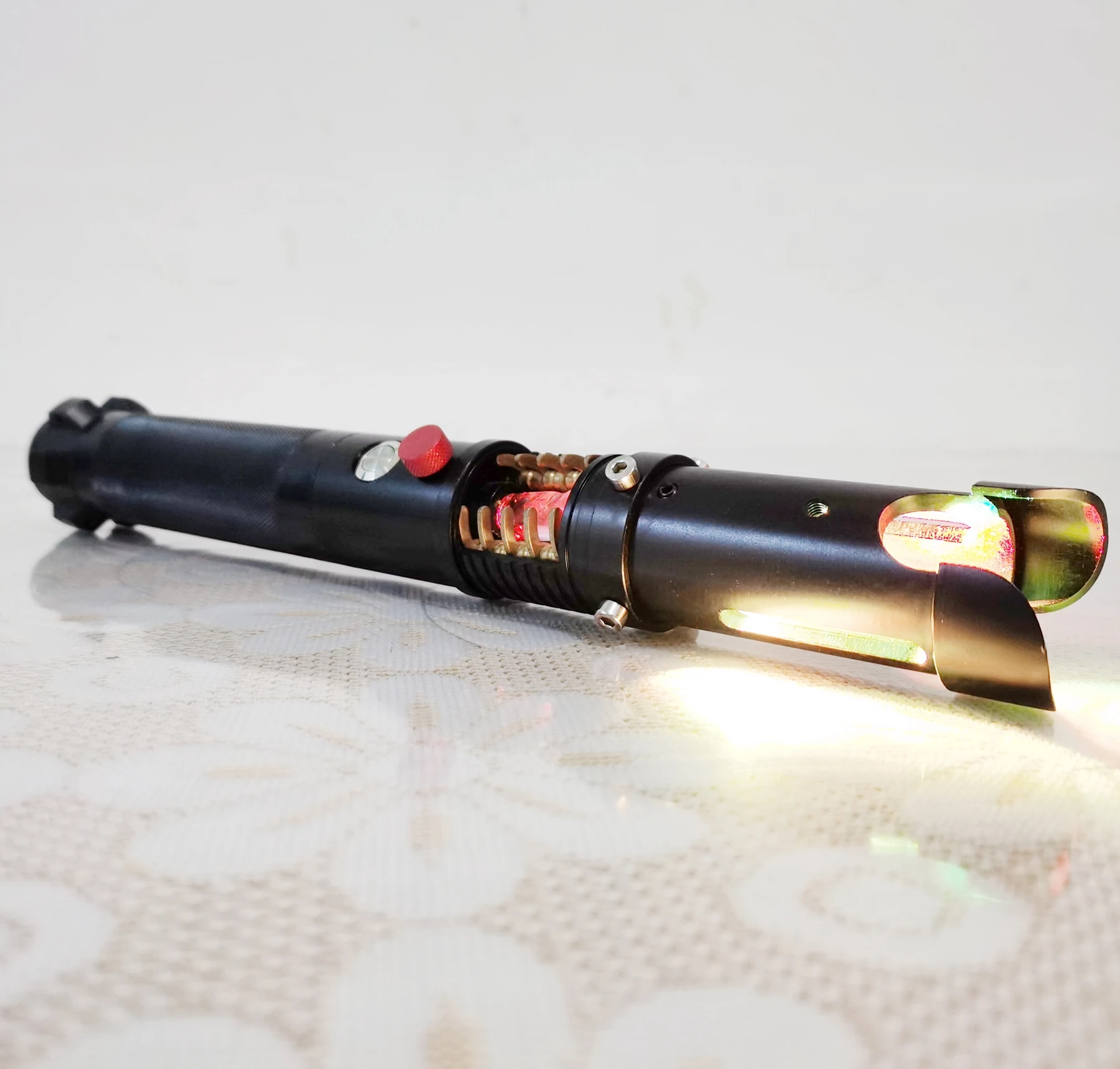 Kyber Crystal Lightsaber RGB 16 Color Changing Metal Hilt PC Blade ...