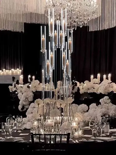 Clear Plastic Tube Centerpiece Ideas