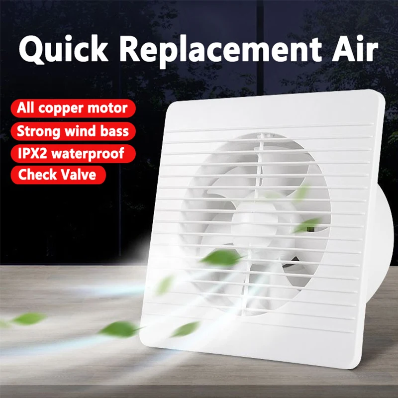 4-6-8-Exhaust-Fan-Energy-saving-Wall-Mounted-Vent-Fan-Anti-Mosquito ...