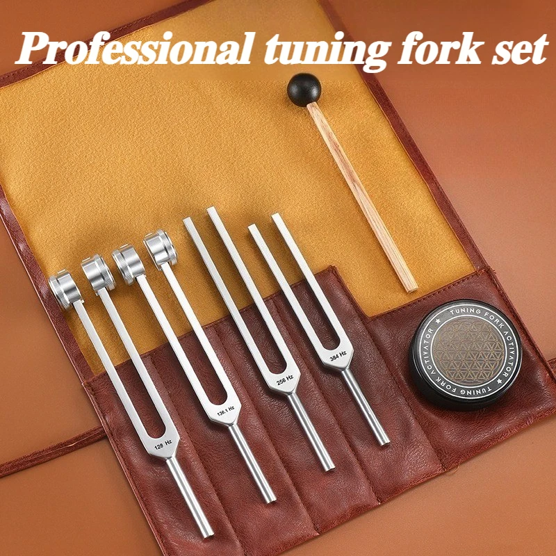 Tuning Fork Set 128HZ Healing 136.1HZ Sound Therapy 256HZ Professional ...