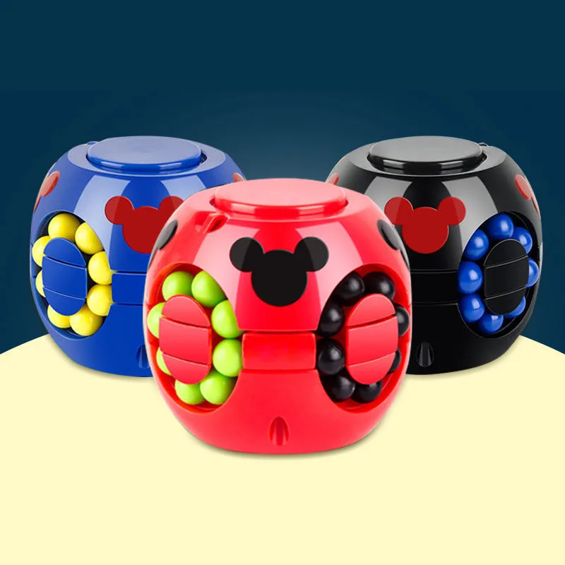 Magic-Bean-Cube-Little-Ball-Rotating-Hand-Spinner-Stress-Relief-Toy ...