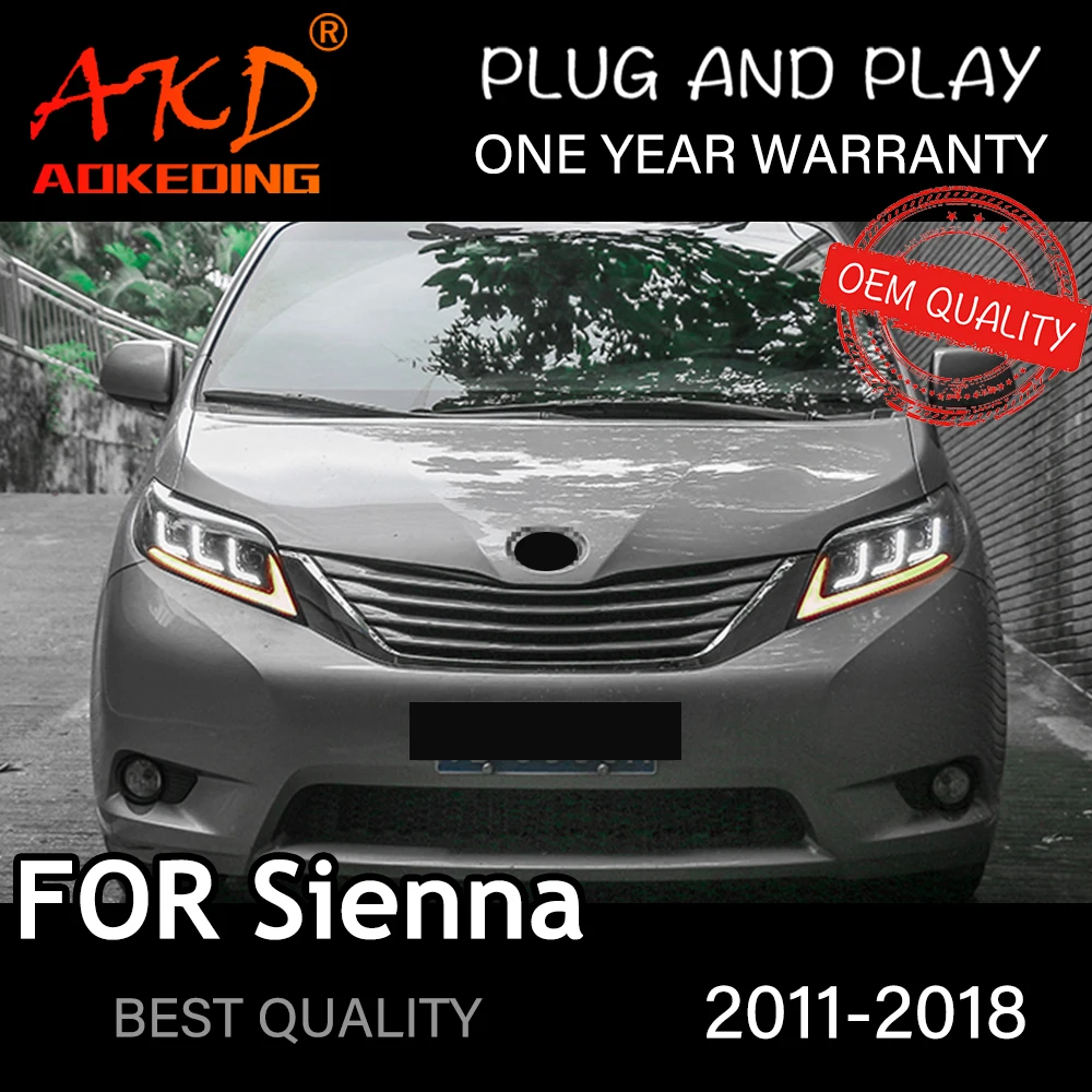 Lights Toyota Sienna Headlights Assebly Replaceent For 2011-218 Toyota ...