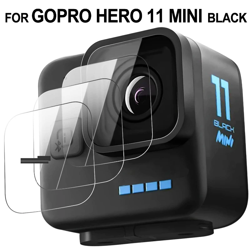 Tempered Glass Screen Protector Cover for GoPro Hero 11 Mini Black Lens ...
