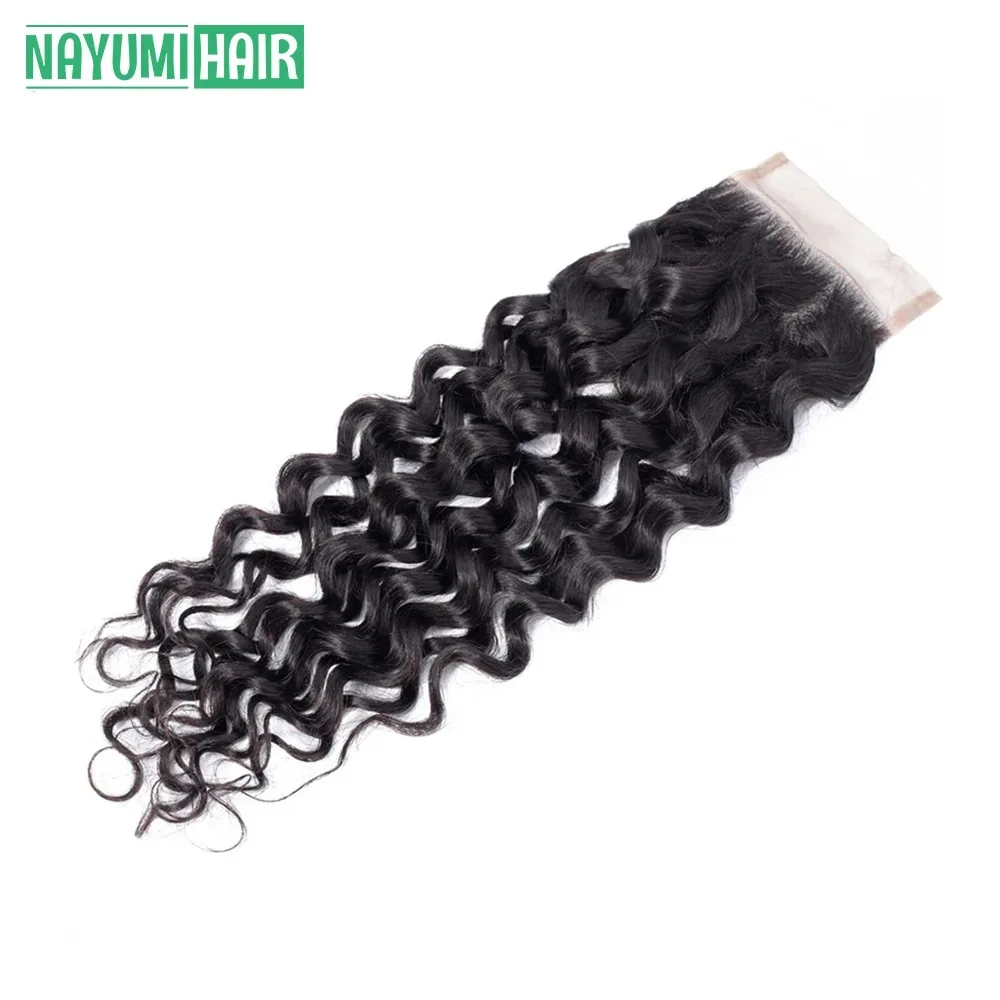 Lace-Closure-4x4-Deep-Wave-Closure-Human-Hair-Brazilian-Remy-Curly-5x5 ...