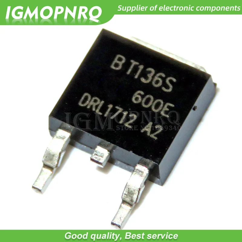 10pcs BT136S-600E BT137S-600E TO252 BT136 600E TO-252 BT136S-600 BT137S ...
