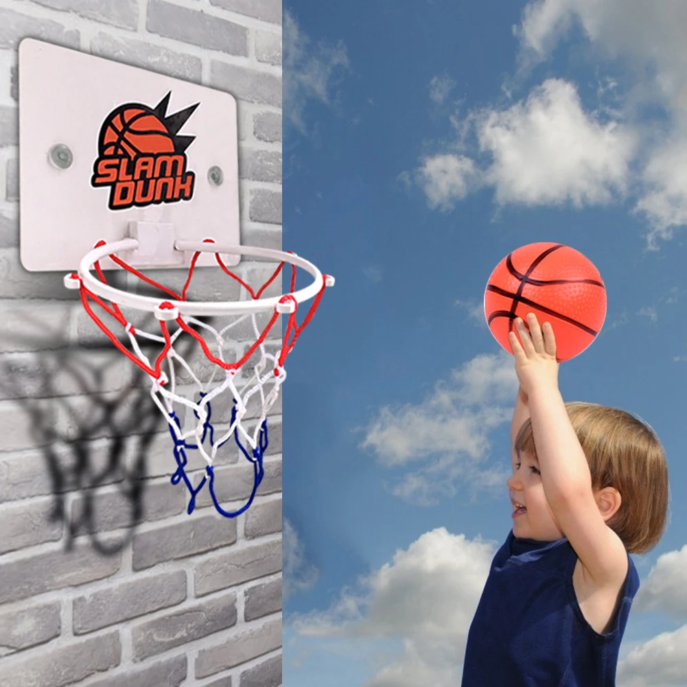 Mini-Basketball-Hoop-Indoor-Basketball-Basket-Kids-Smooth-Ball-With ...