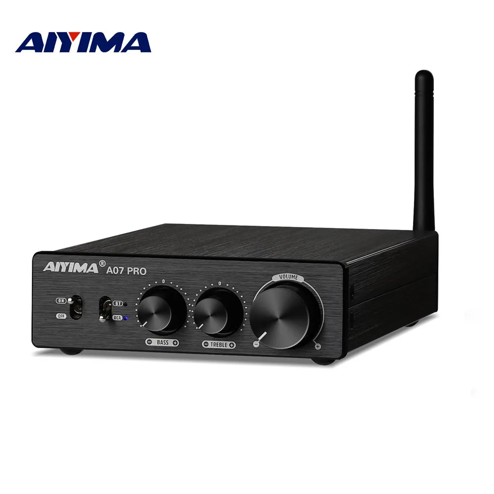 AIYIMA A07 PRO Bluetooth Amplifier TPA3255 QCC304X Stereo 2.0 Channel ...