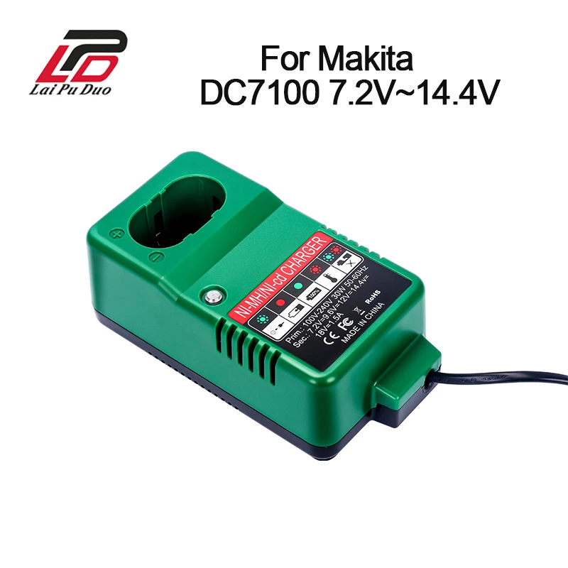 For Makita DC7100 7.2V~14.4V Ni-CD Ni-MH Battery Charger For DC711 DC9700 DC9710,DC18RA DC18SE ...