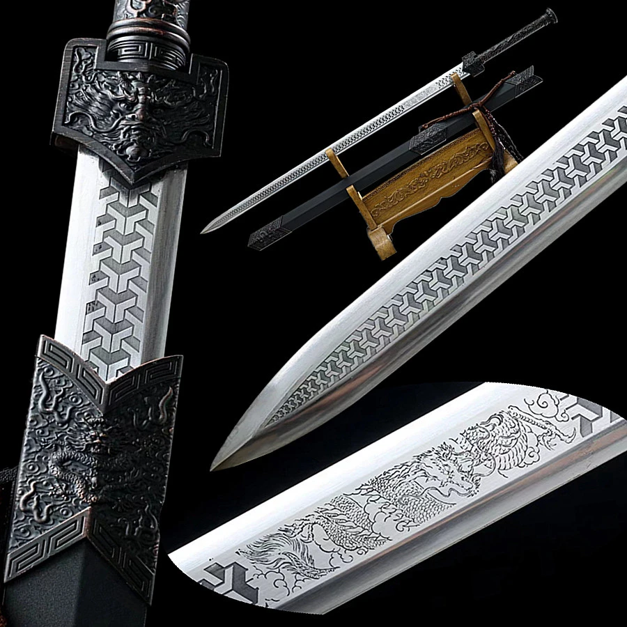 Chinese Real Battle Ready Swords Han Dynasty Swords Handmade Forging ...