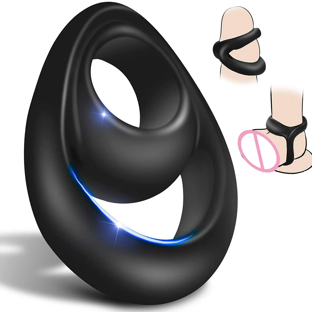 Ring For Men Silicone Penis Sleeve Soft Extensible Cock Ring Delayed 