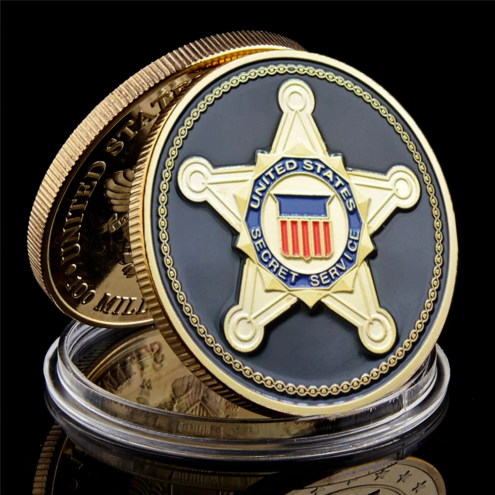 USA-Secret-Service-Military-Freedom-Eagle-Gold-Plate-Rare-Challenge ...