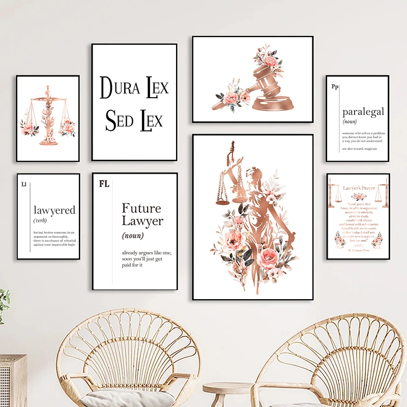 Lady-Justice-Prints-Law-Office-Decor-Painting-Attorney-Lawyer-Gift ...