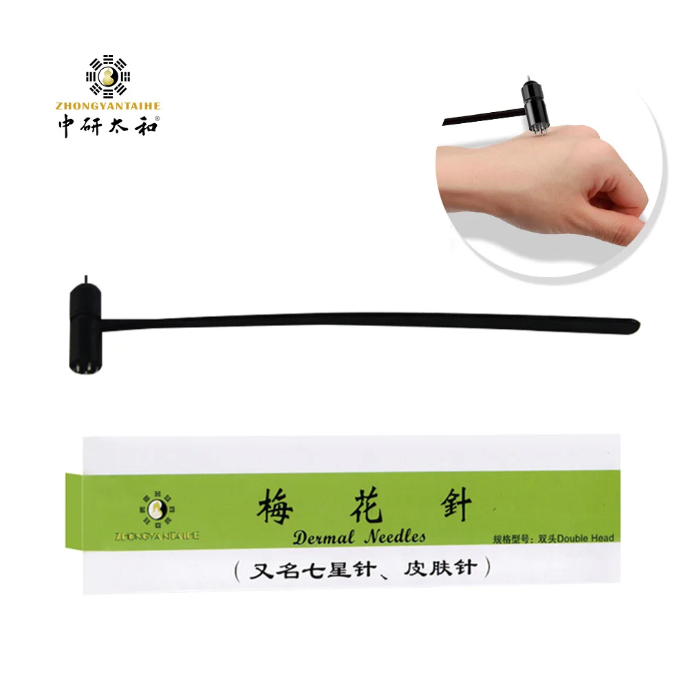 Double-Head-Dermal-Needle-Disposable-Plum-Blossom-Needle-Skin-Seven ...