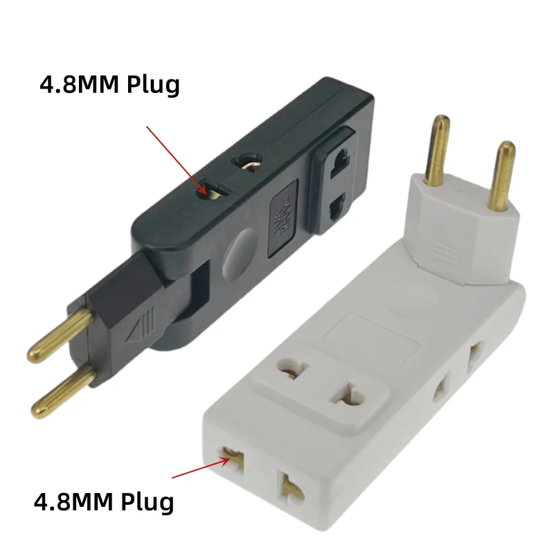 4-in-1-Wall-Outlet-Extension-Eu-Electrical-Socket-180-Degree-Plug ...