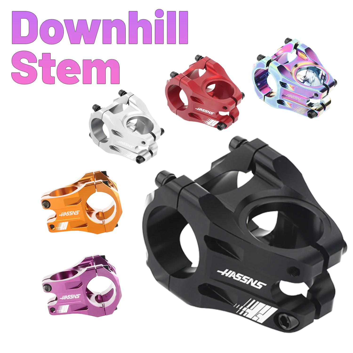 28,6 31,8 35 Dh Stem Downhill alta resistencia negro rojo colorido ...