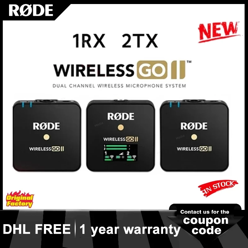Rode Wireless Go2 Go Ii 2.4g Wireless Lavalier Mic Microphone System ...