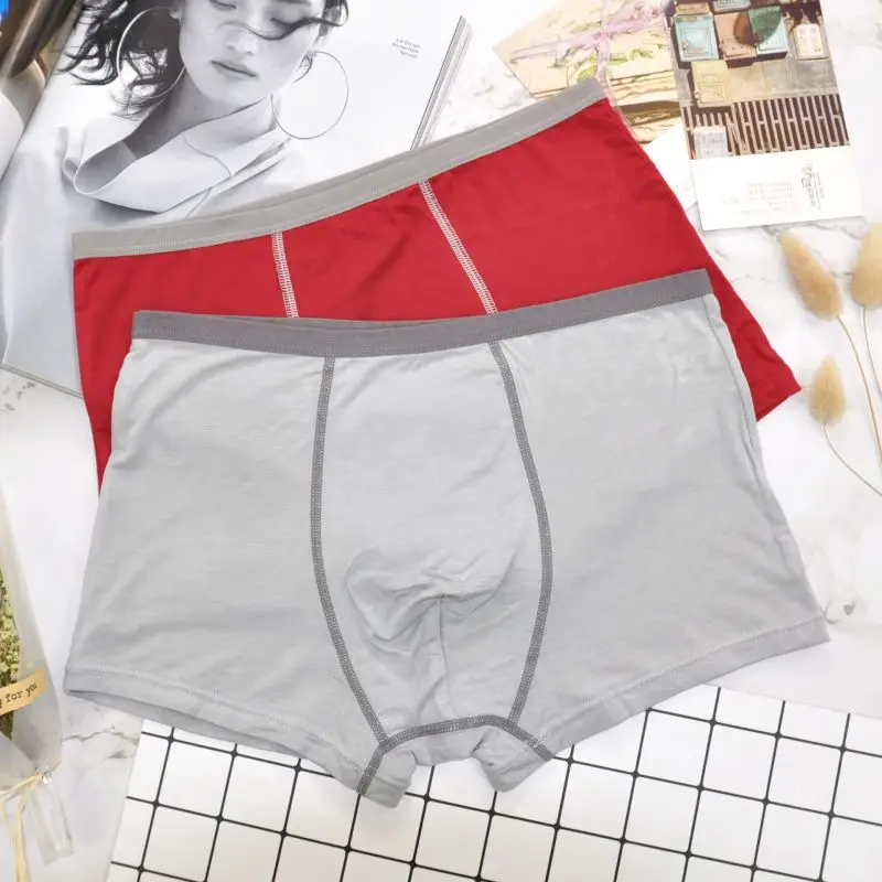 Fashion-Modal-Man-Underwear-Breathable-Solid-Simple-Style-Mens-Boxers ...