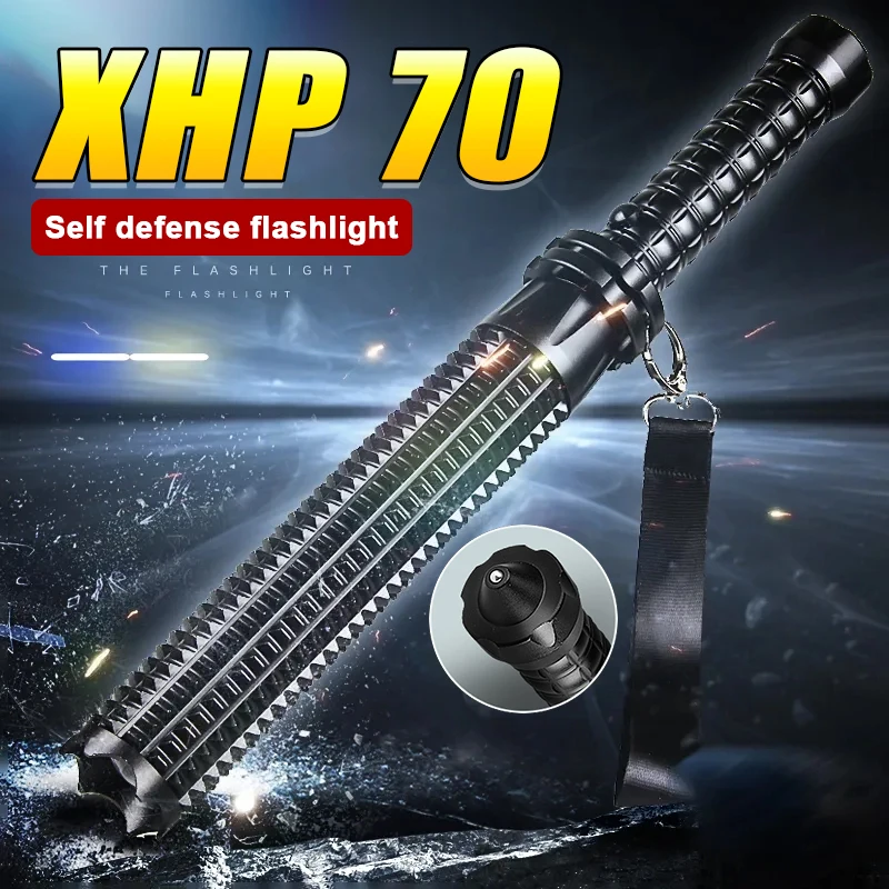 Powerful-XHP70-Baseball-Bat-Flashlight-Aluminum-Alloy-Zoomable-18650 ...