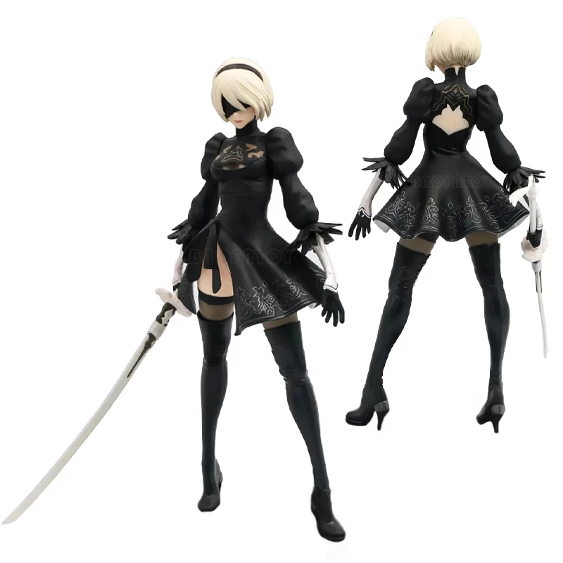 28CM-NieR-Automata-Anime-Girl-Figure-YoRHa-No-2-Type-B-Action-Figure ...