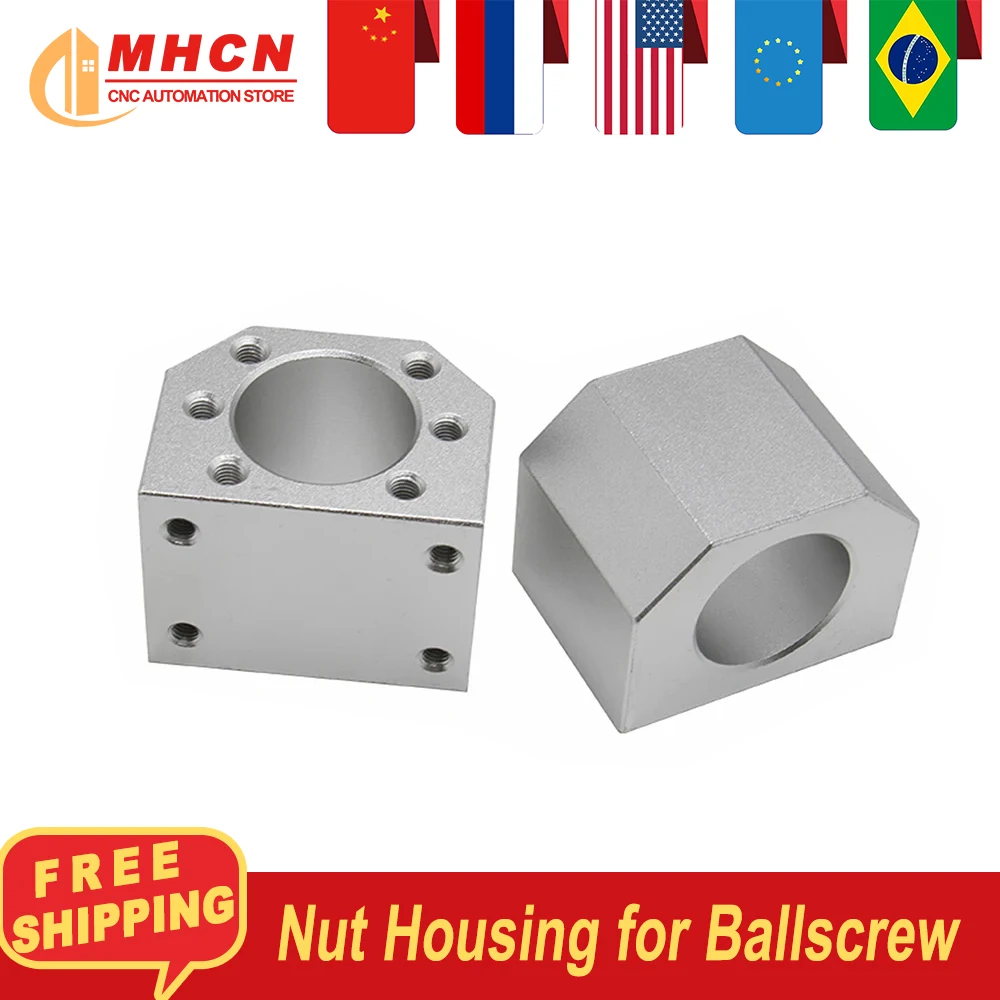 1PC Ballscrew Nut Housing DSG12H DSG16H DSG20H DSG25H DSG32H Nut Holder ...