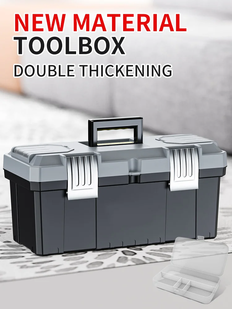 Portable Tool Box Large Storage For Tools Components Woodworker Plastic ...