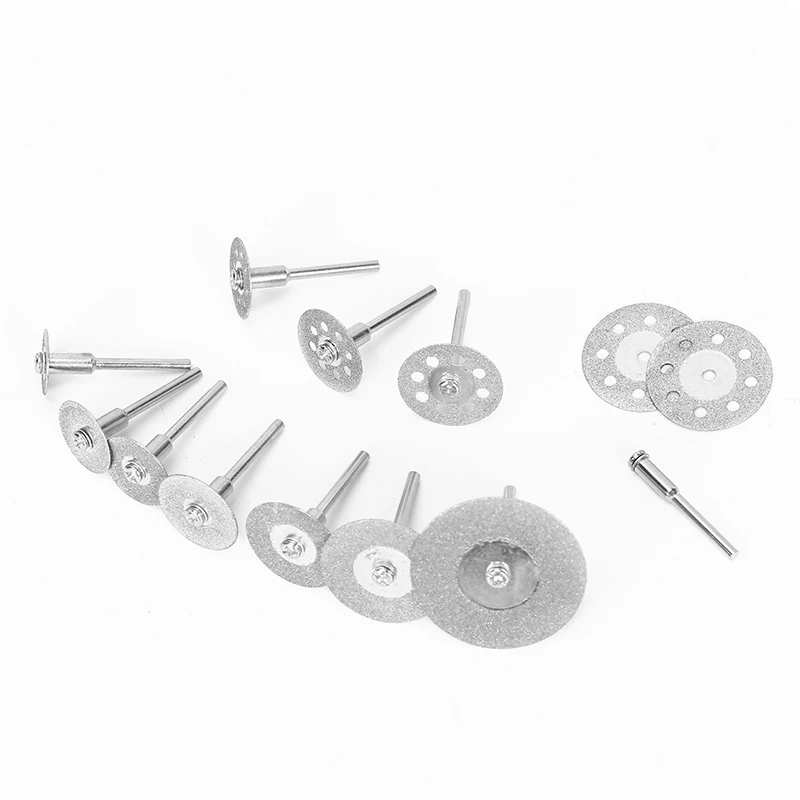 10Pcs-16-30mm-Mini-Sharp-With-Hole-Diamond-Cut-Off-Rotary-Tool-Cutting ...