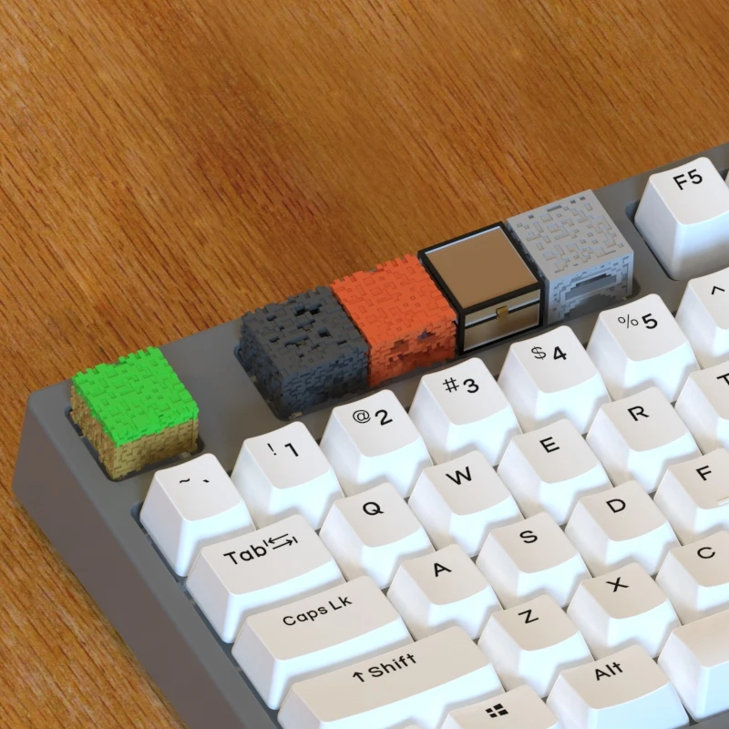 Game-keycaps-Minecraft-3D-resin-keycap-Custom-Anime-Keycap-For-Cherry ...