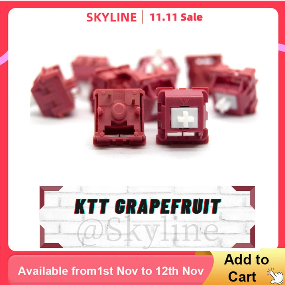 Ktt Grapefruit Switch Linear Switch For Mechanical Keyboard 3 Pin ...